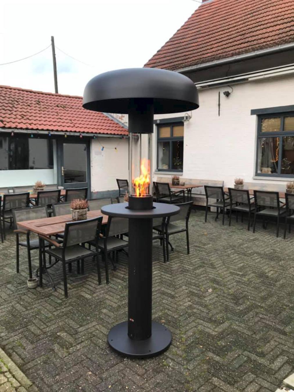 Terrasverwarming met pellets